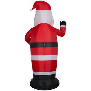 Gemmy | Holiday | Holiday Time Santa With Gift Box Christmas Inflatable ...